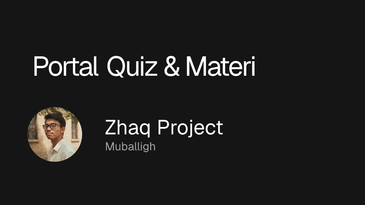 Portal Quiz & Materi